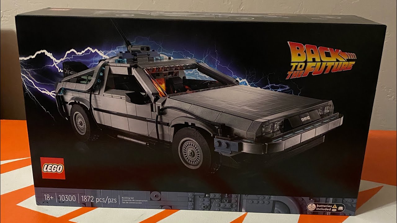ASMR LEGO Back to the Future Delorean Build - 1872 Pieces - Set 10300 ...