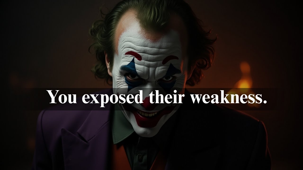 You exposed their weakness, and now they’re spiraling fast - Joker ...
