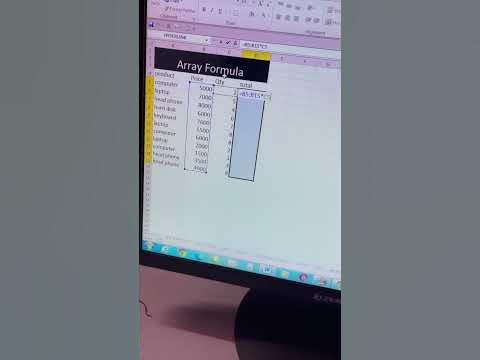 How to use Array formula in excel | #advanceexcel #shortcut #youtubeshorts #excelwalesir # ...