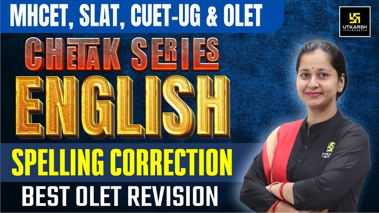 Spelling Correction | English By Garima Ma'am | Best OLET Revision ...