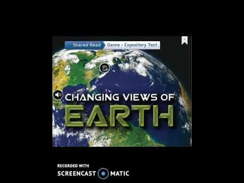 Reading Wonders for Grade 5, Changing Views of Earth, Part One - YouTube