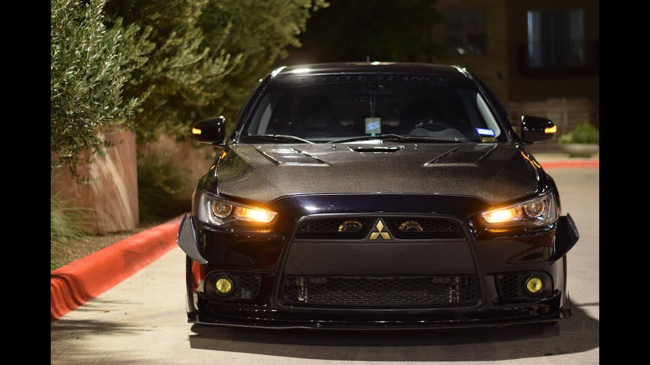 NIght Photoshoot of my Widebody Lancer GT! - YouTube