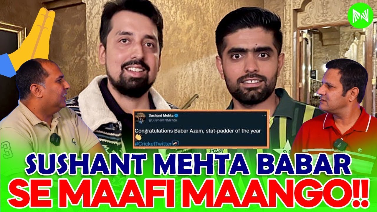 Sushant Mehta Babar Se Maafi Maango! | Metasports | Metacricket - YouTube