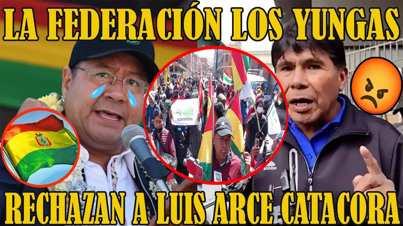 LA ORGANIZACIÓN LOS YUNGAS NO QUIEREN SABER NADA LUIS ARCE Y RECHAZAN ...