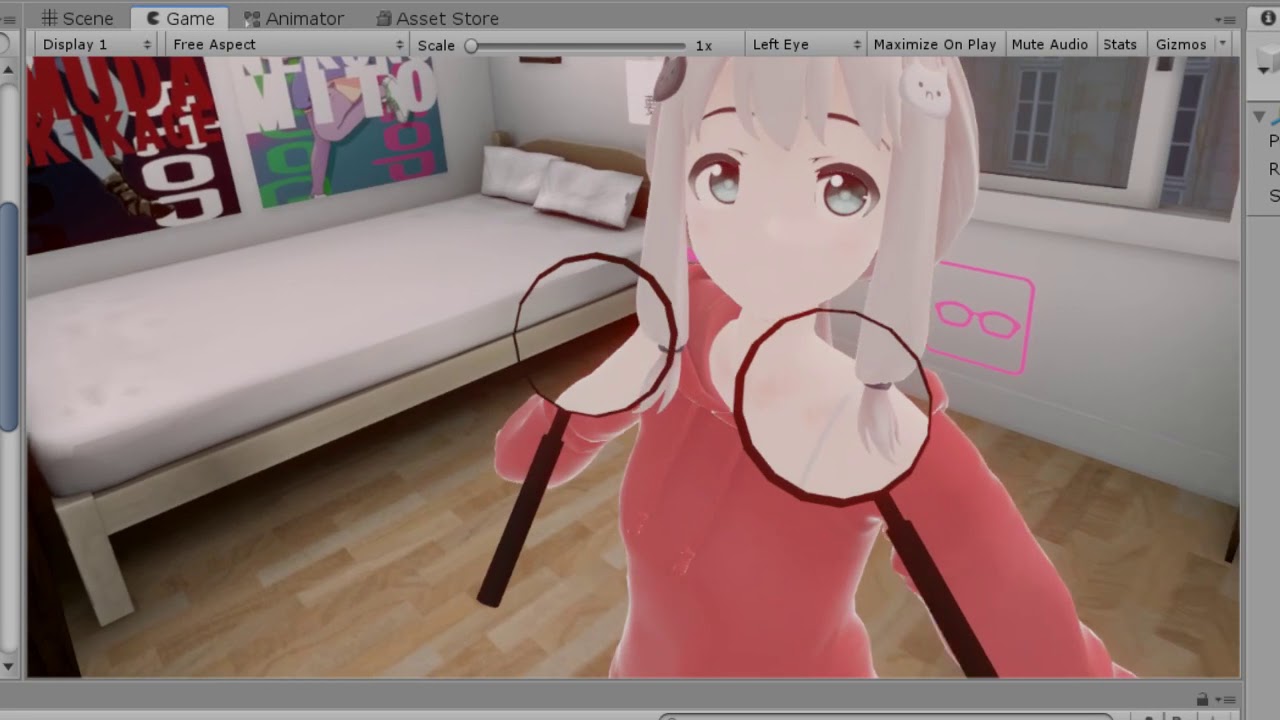 VR Girlfriend In-Dev Scene - Magnifying Glass - YouTube