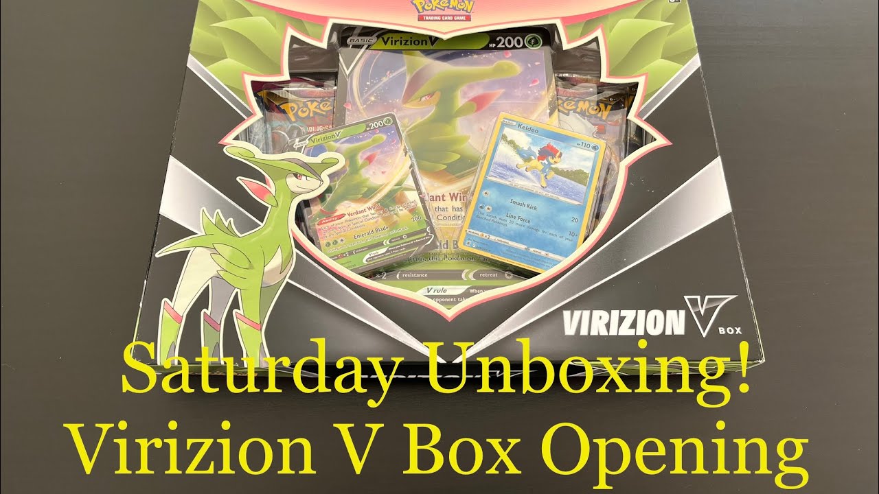 [4K] Saturday Unboxing! Pokémon TCG Virizion V Box Opening - YouTube