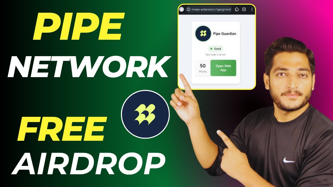 Pipe Network Free Crypto Airdrop Details Guide || Pipe Network Airdrop ...
