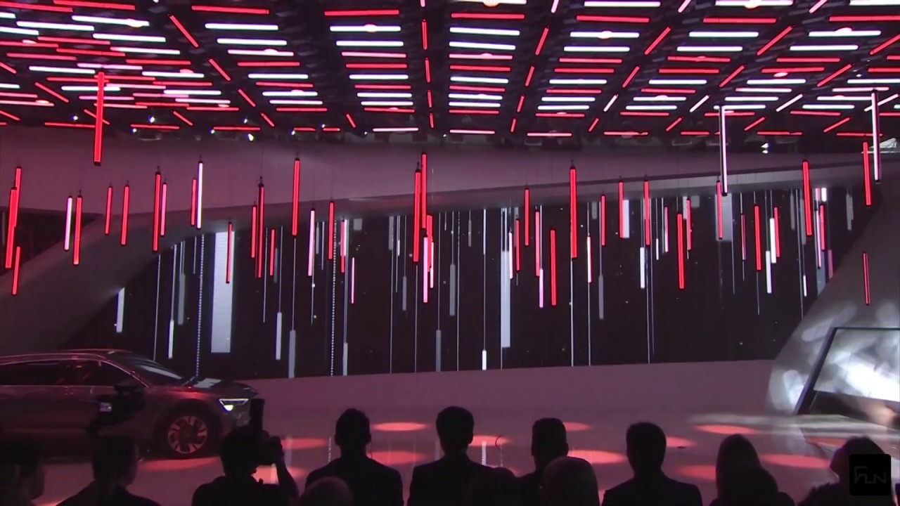 Kinetic Lighting Installation for Audi Guangzhou Exhibition - YouTube