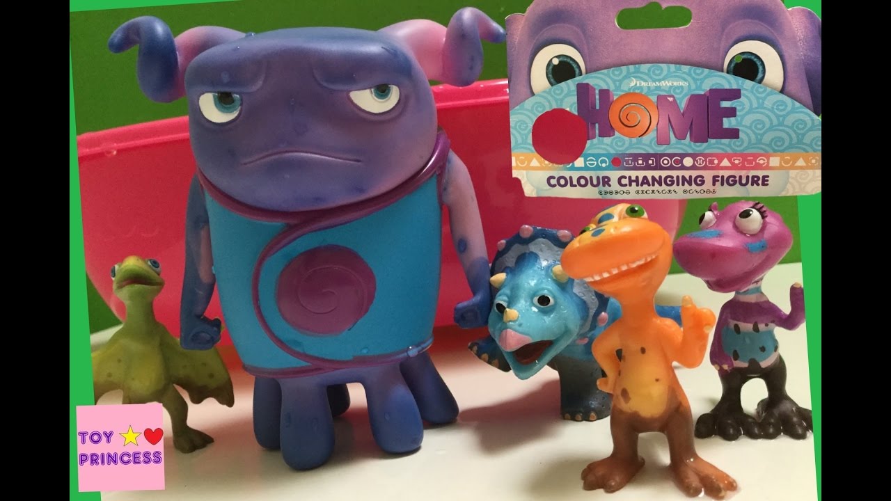 DREAMWORKS HOME Color Change Mood Oh Bath Toys Color Change Dinosaurs ...