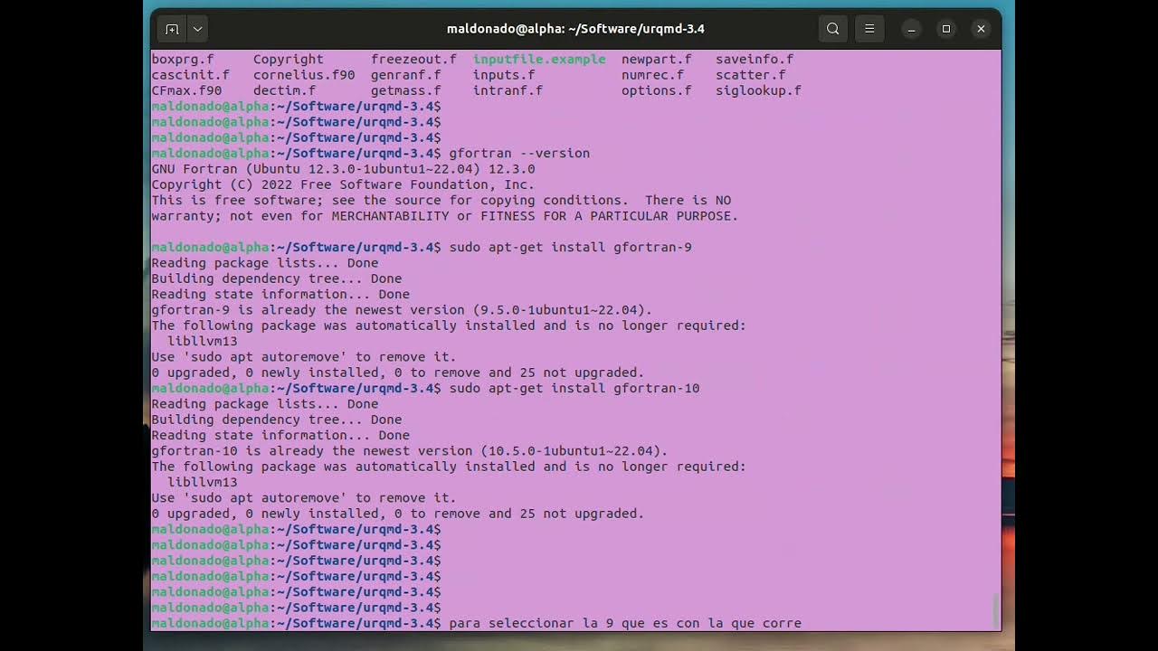 compile program that requires fortran77 on ubuntu22 - YouTube