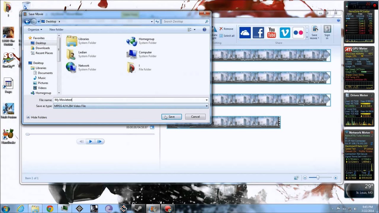 AMD FX 6300 Video Editing Speed Movie Maker - YouTube
