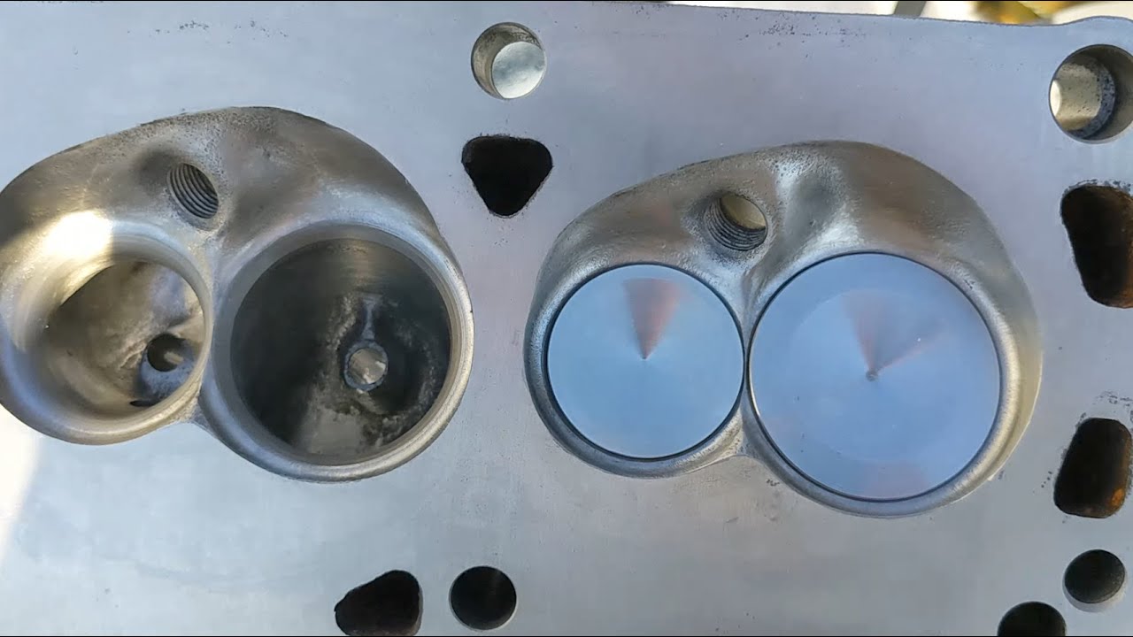 Porting How to -- Polishing cylinder head combustion chambers - YouTube