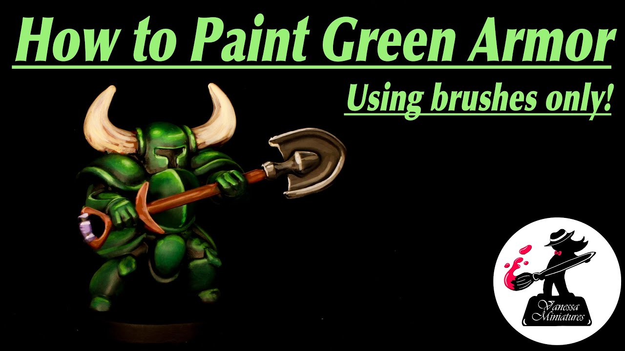 How to Paint Green Armor: Simple Tutorial - YouTube
