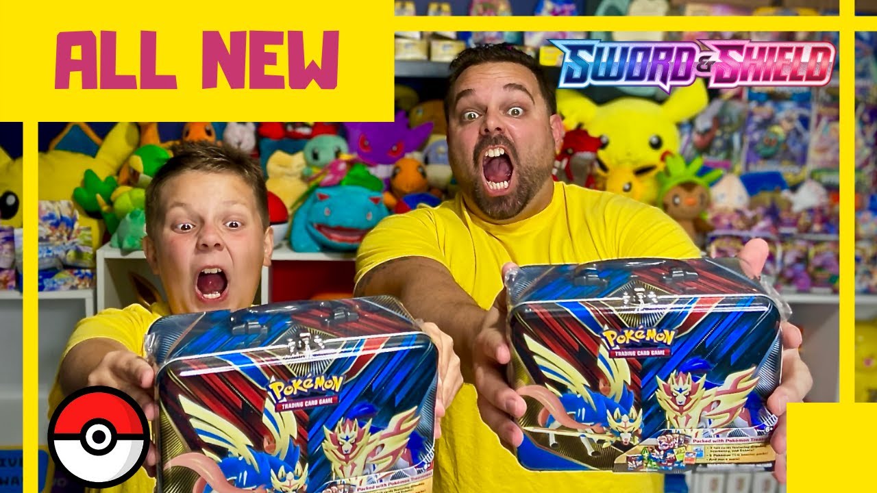 Unboxing the *ALL NEW* Pokemon TCG SwSh 2020 Spring Collection Tin ...