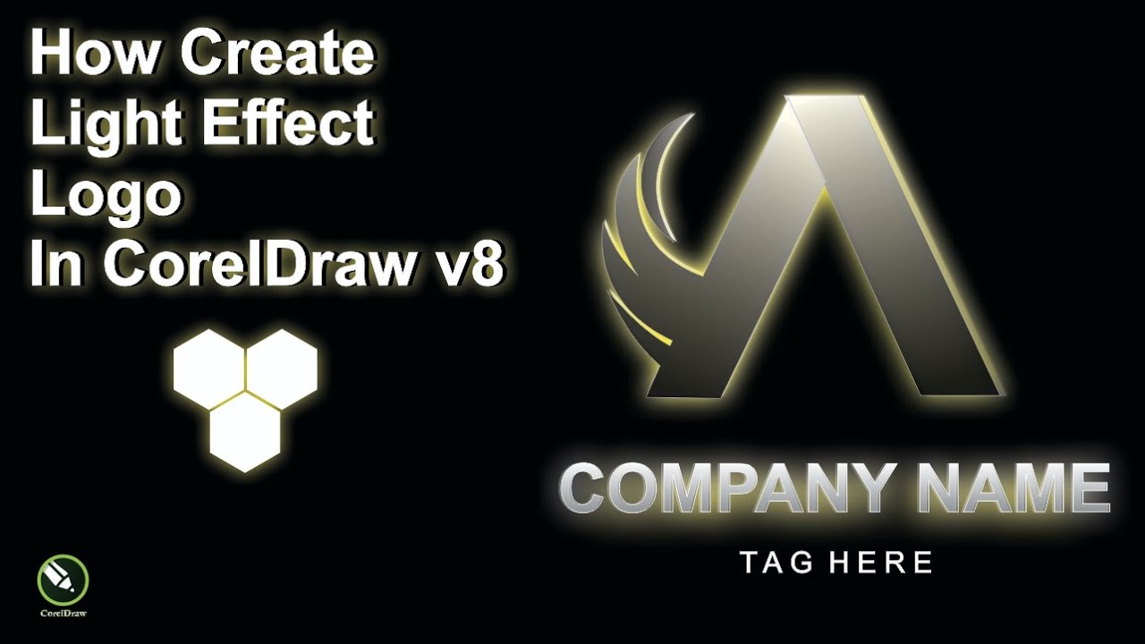 A Light Effect Logo In CorelDraw with very easy Method. - YouTube