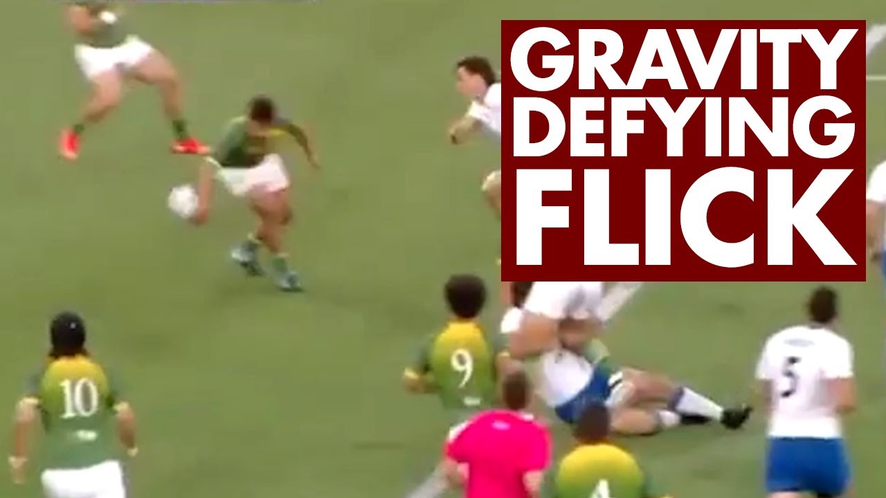 Very impressive gravity defying flick pass - YouTube
