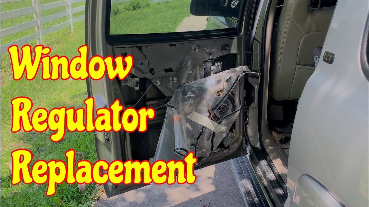 00-06 Suburban Tahoe Rear Window Regulator Replacement - YouTube