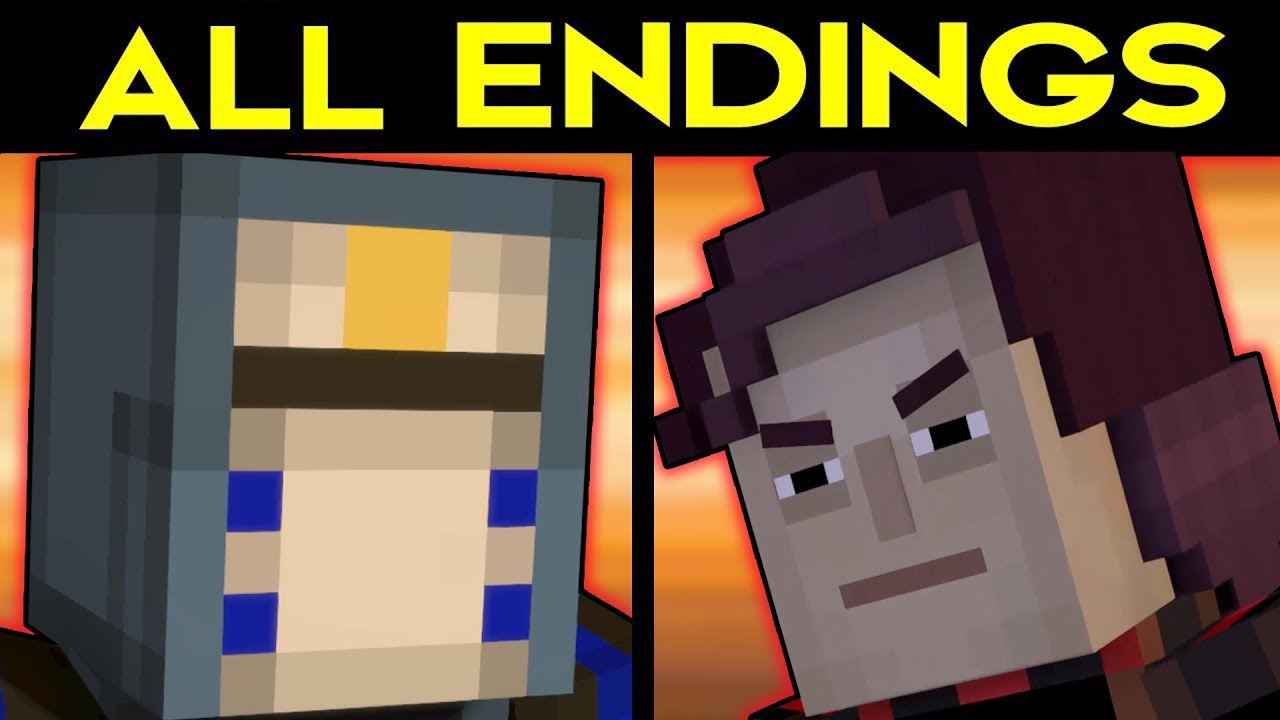ALL ENDINGS !! - Minecraft Story Mode Season 2 Episode 3 [Bad Ending 1 ...
