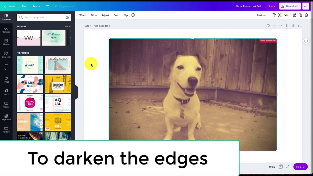 How To Make A Photo Look Old With Canva Age To Vintage YouTube how-to-make-a-photo-look-old-with-canva-age-to-vintage-youtube