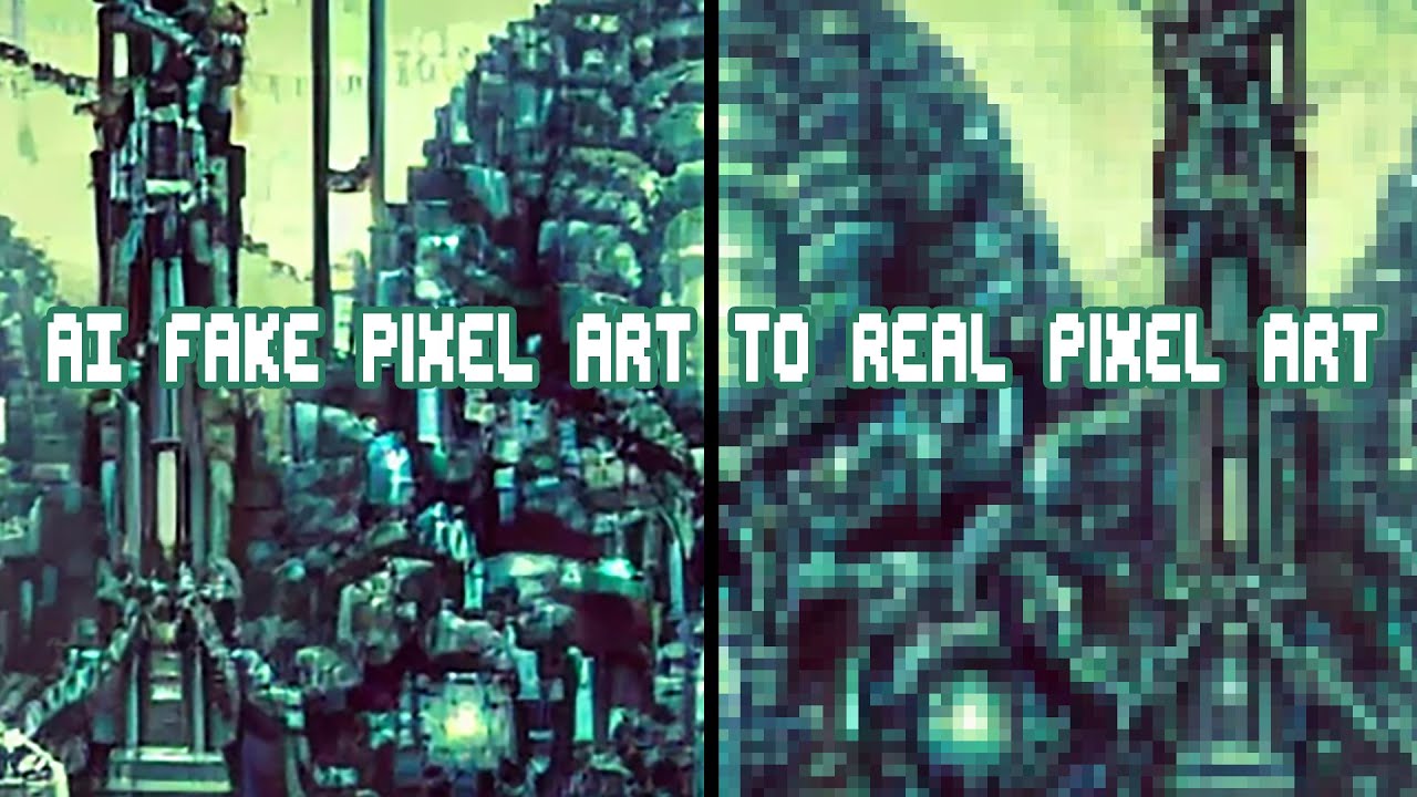 Photoshop Tutorial: Turn Fake AI Pixel Art into Real Pixel Art - YouTube