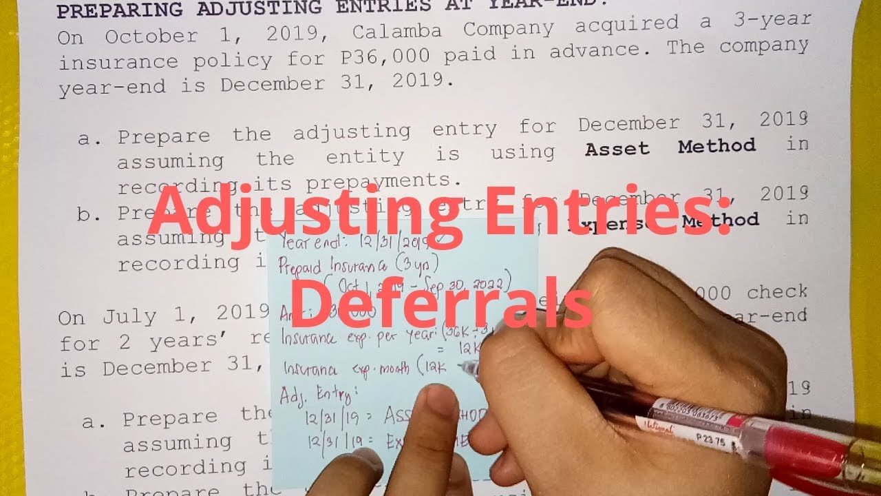 Basic Accounting | Accounting Cycle - Step 5. Adjusting Entries ...