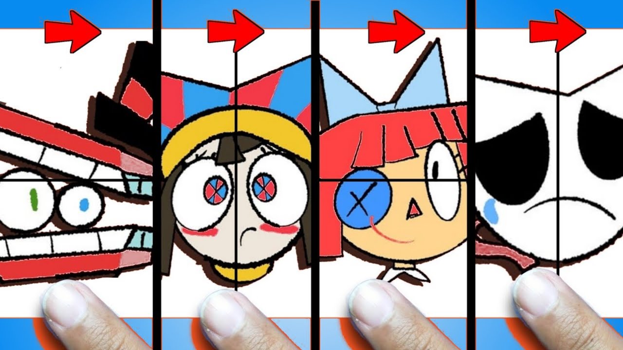 How to make The Amazing Digital Circus Ep 2 Endless Card - Paper Craft ...