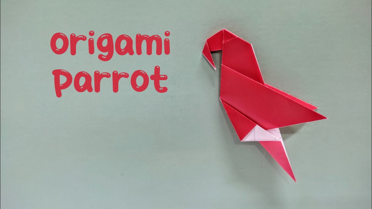 How To Make a paper Origami Parrot Easy step by step - YouTube