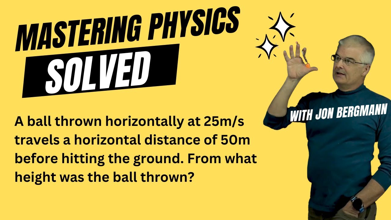 Mastering Physics 3.79 Solved ! A ball thrown horizontally at 25m/s ...