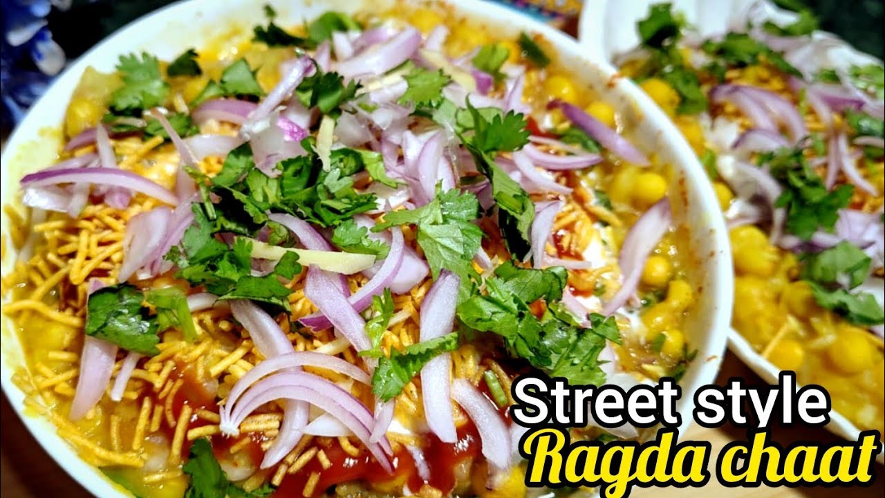 Ragda Chaat Recipe एकदम ठेले जैसी चटकारे वाली रगड़ा चाट | Matar chaat ...