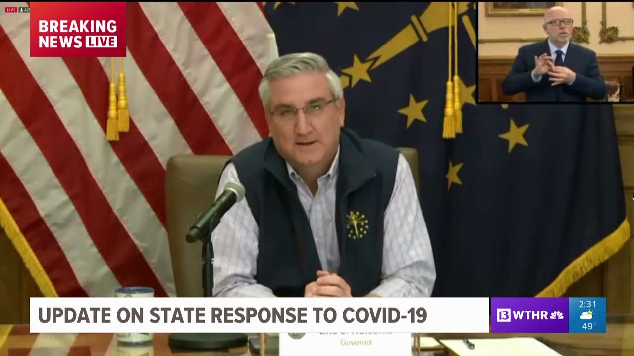 Governor Holcomb's April 9 COVID-19 Briefing - YouTube