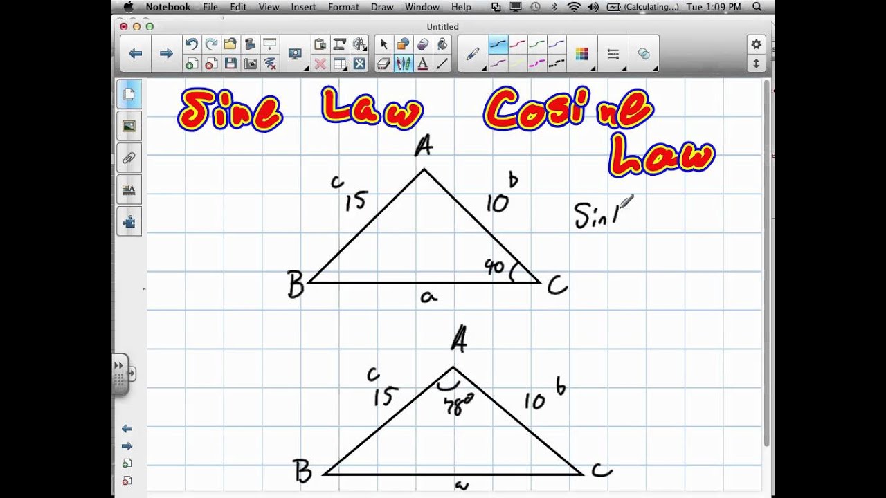 When to use Sine Law and Cosine Law - YouTube