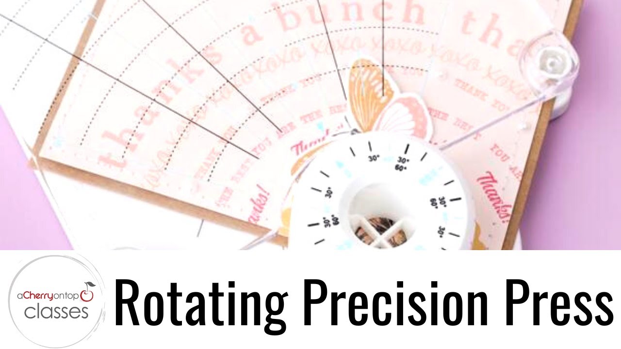 Rotating Precision Press from We R Makers - YouTube