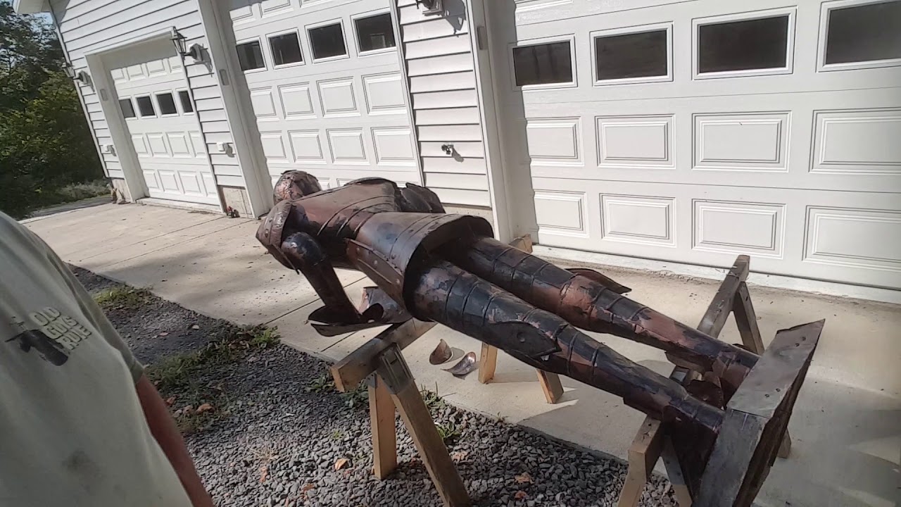 Rust removal on tin man - YouTube
