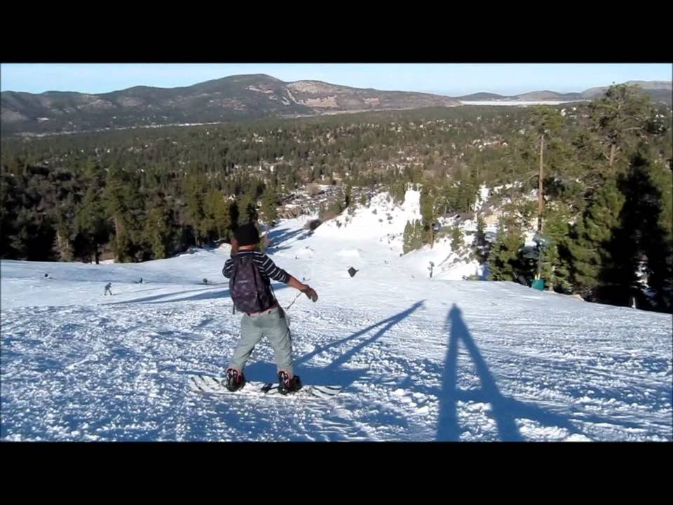 Bear Mountain snowboarding - YouTube