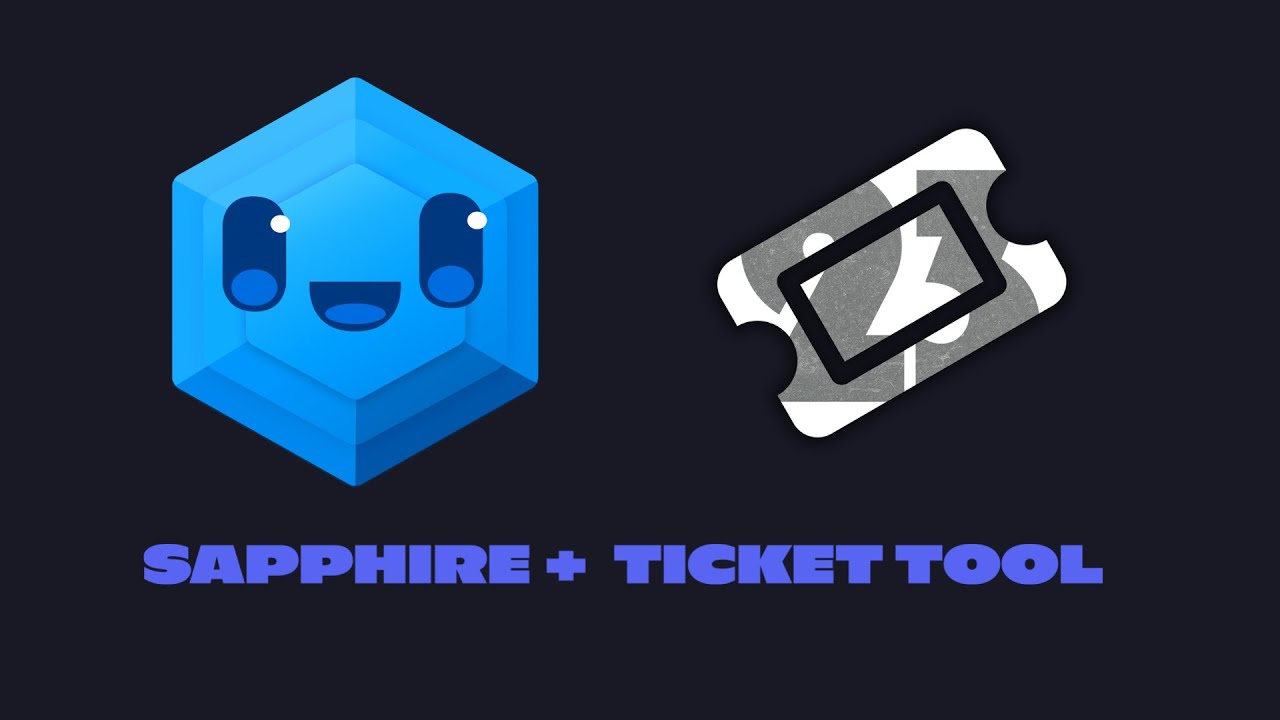 Como criar um sistema de TICKET com a SAPPHIRE e TICKET TOOL - Discord - YouTube