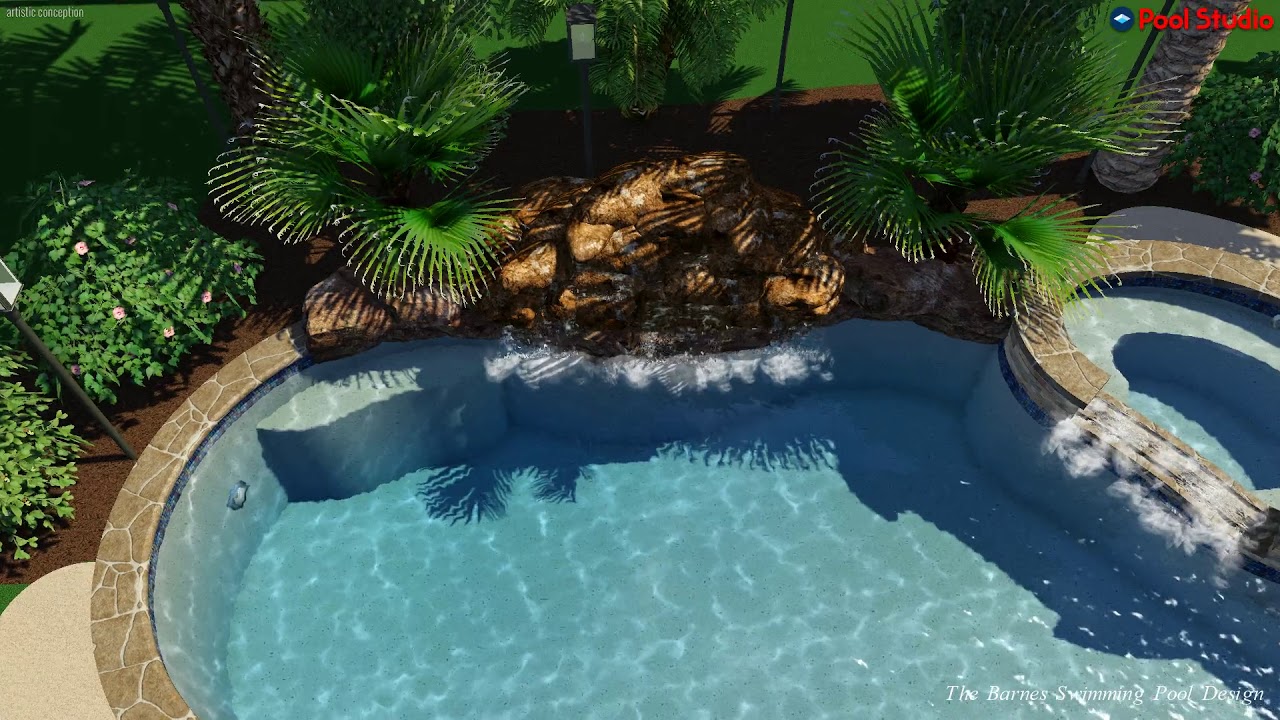 Anthony & Sylvan Pools A Custom Swimming Pool For The Barnes Family By ...