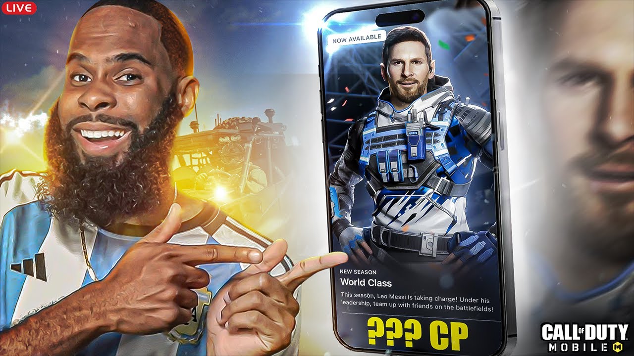 MESSI SKIN IS OUT IN COD MOBILE!! (LIVE) - YouTube