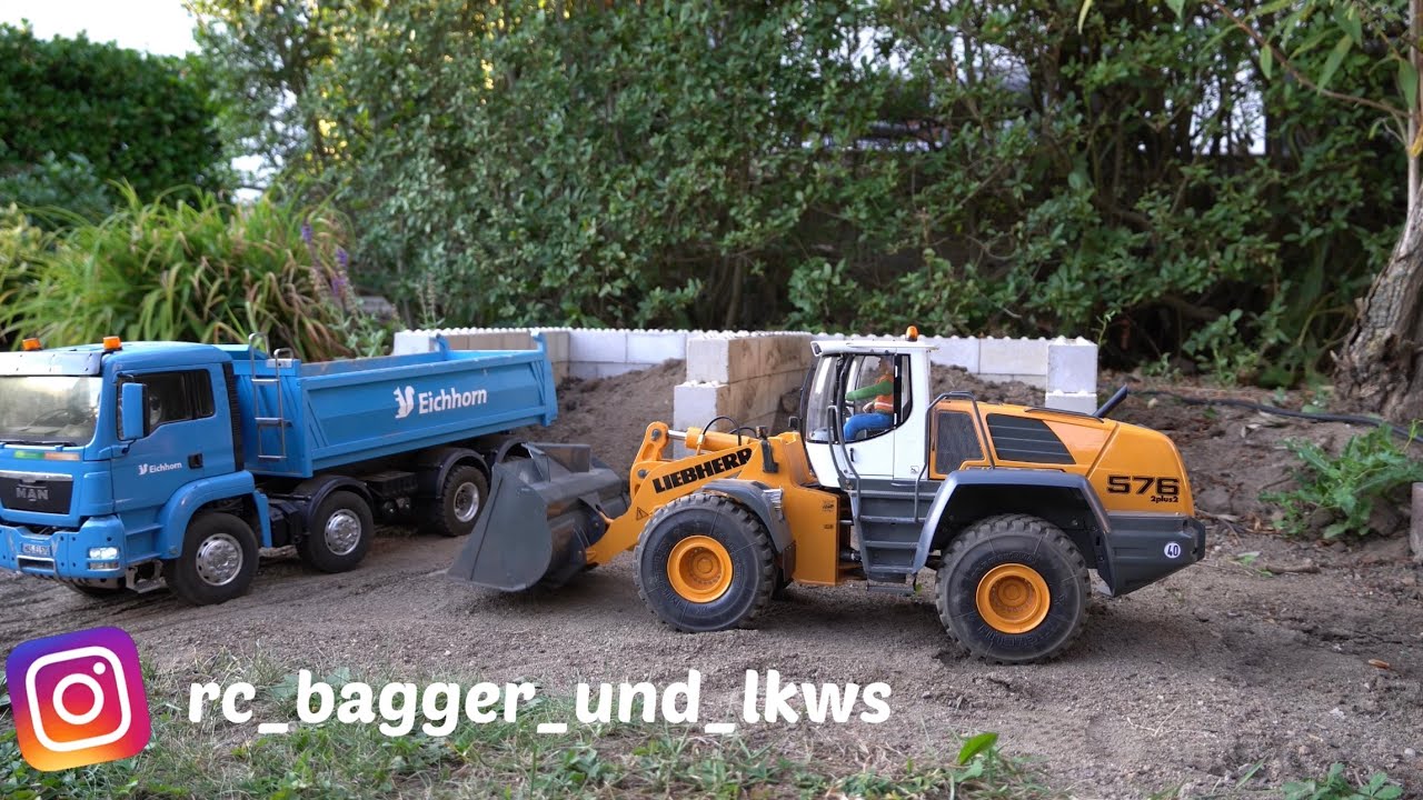 RC Radlader//RC Lkw//RC Kipper//Premacon Radlader Liebherr 576//Lesu ...