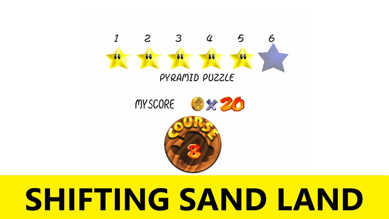 Super Mario 64 - Course 8 - Pyramid Puzzle - 65 - YouTube