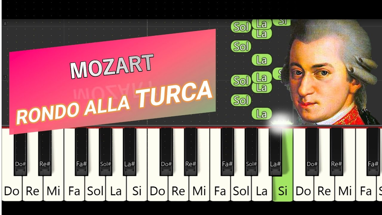 MOZART Rondo Alla Turca - Tutorial Pian - YouTube