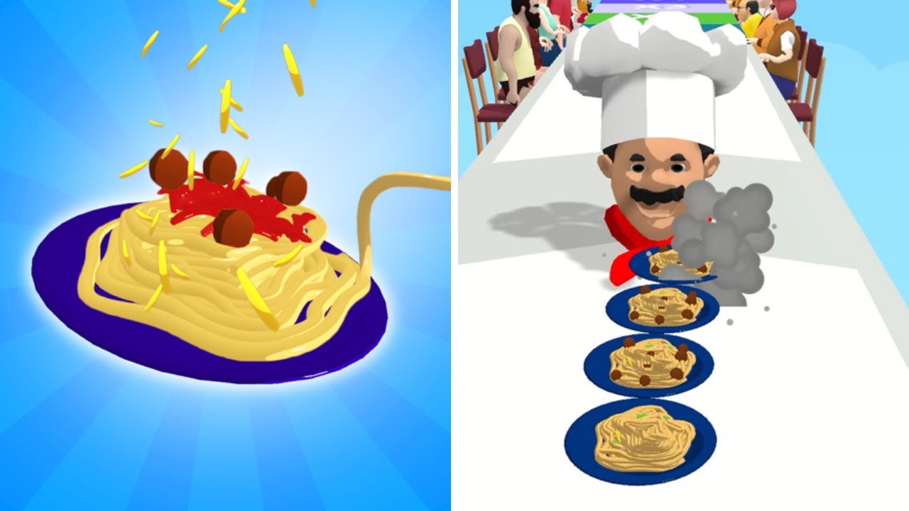 Spaghetti Stack 🍝♨🍴 All Levels Gameplay iOS - YouTube