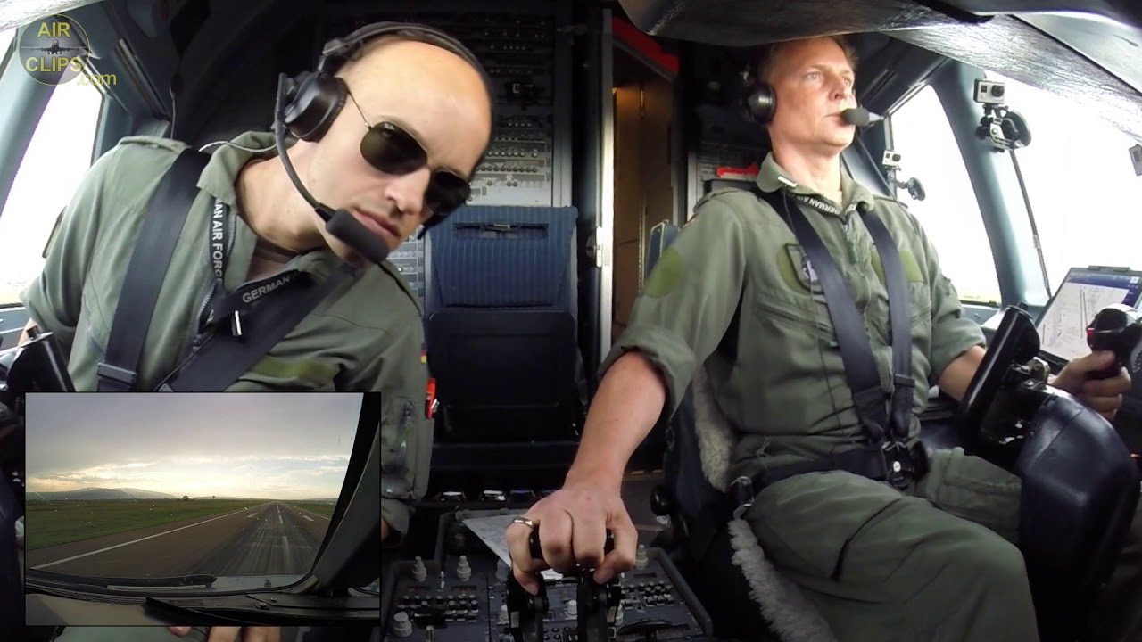 German Air Force Pilots performing PERFECT Airbus A310 Landing in ...
