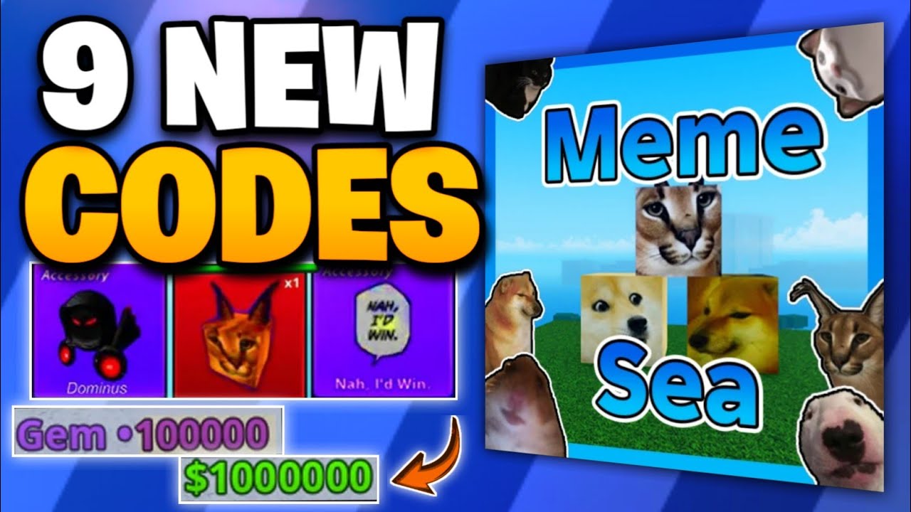 ⚠️NEW⚡CODES⚠️ MEME SEA ROBLOX CODES 2024 - MEME SEA CODES 2024 - YouTube