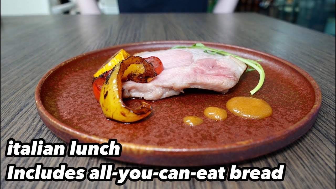 【NEW OPEN】Luxurious Italian lunch with all-you-can-eat bread! - YouTube