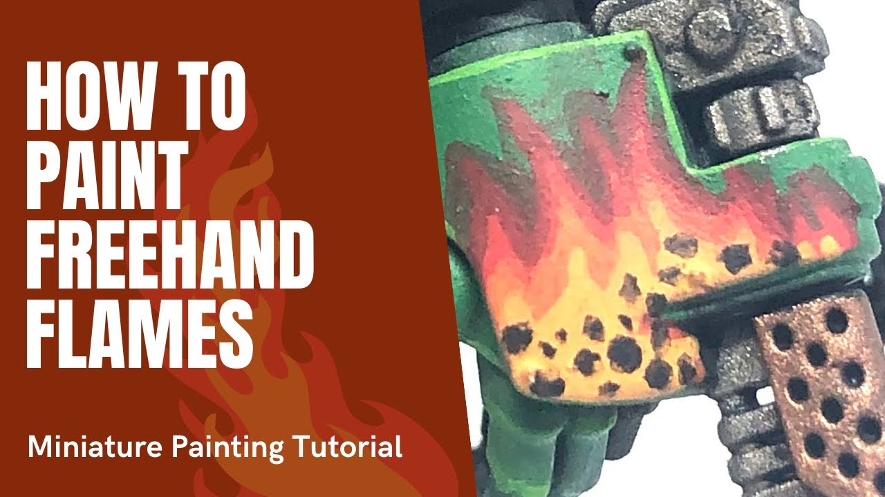 How to Paint Freehand Flames - YouTube