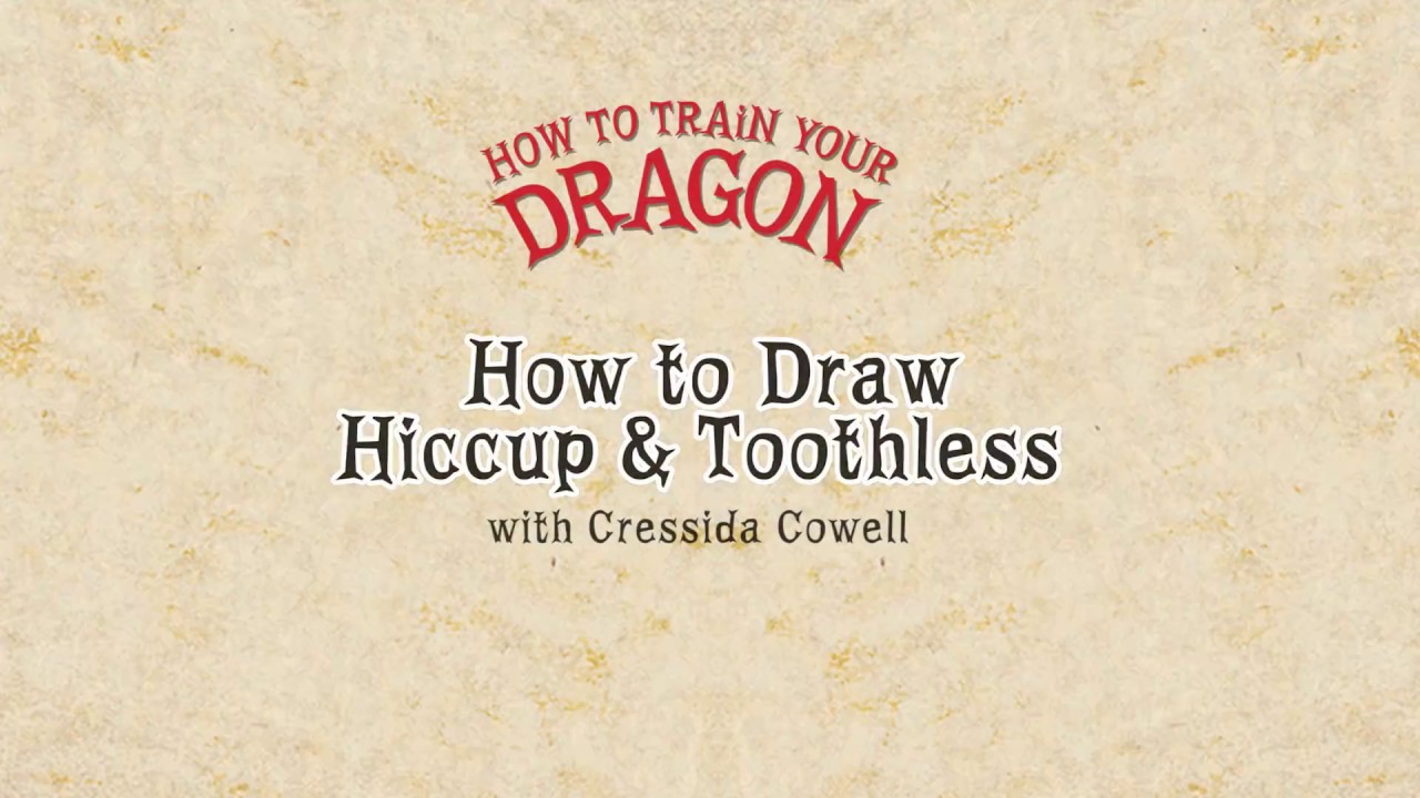 HOW TO DRAW TOOTHLESS & HICCUP with Cressida Cowell - YouTube