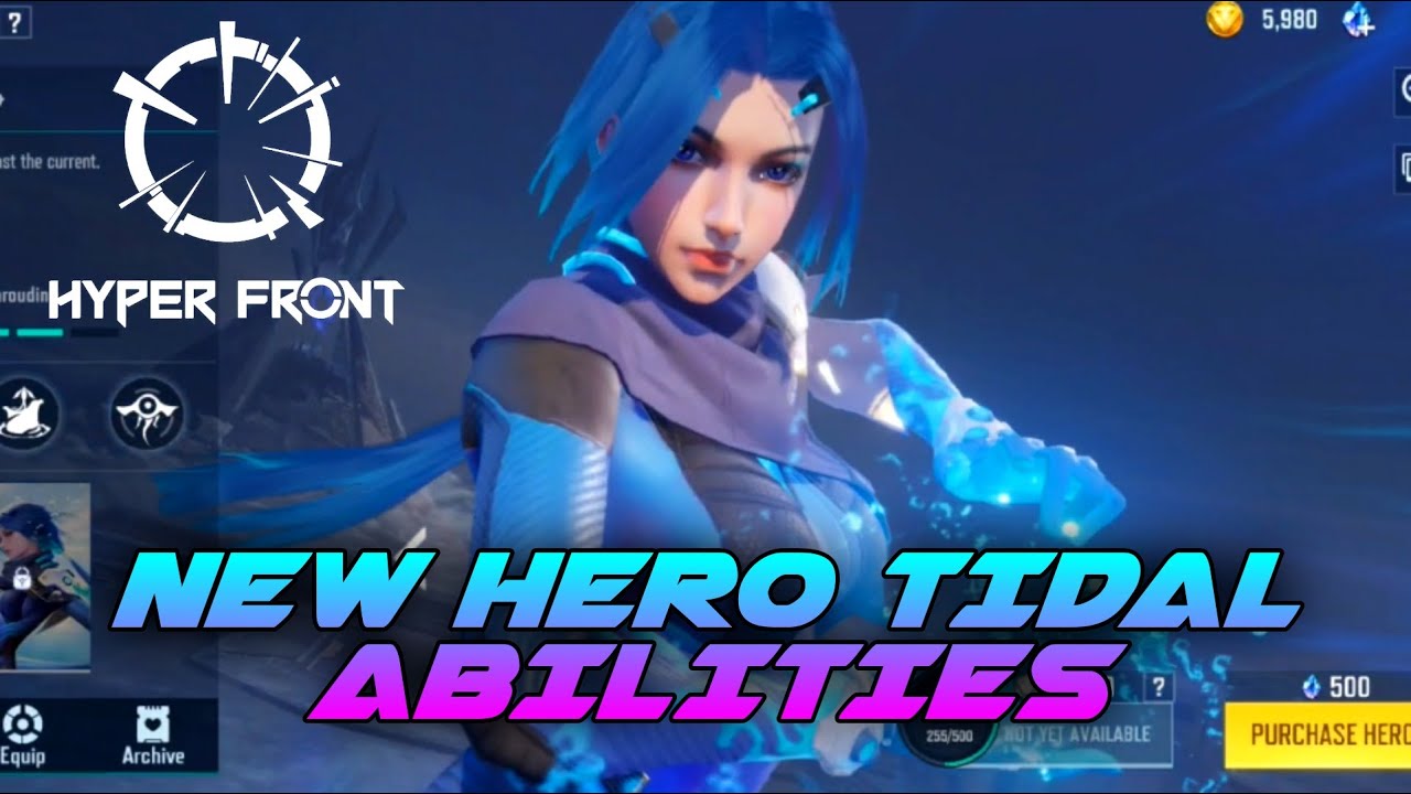HYPERFRONT UPDATE | NEW HERO TIDAL ABILITIES SHOWCASE - YouTube