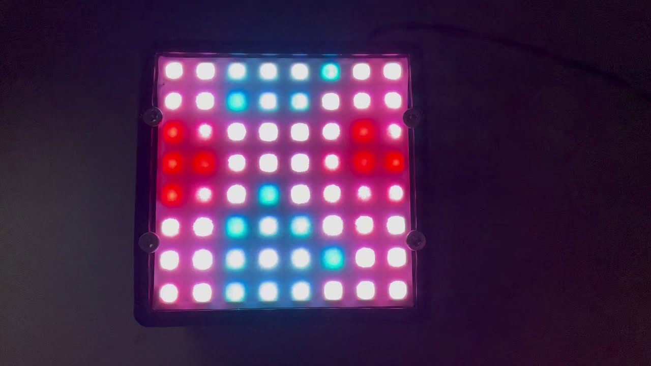Neopixel Matrix Sound Visualization Device - YouTube
