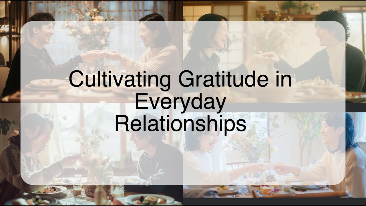 Cultivating Gratitude in Everyday Relationships - YouTube