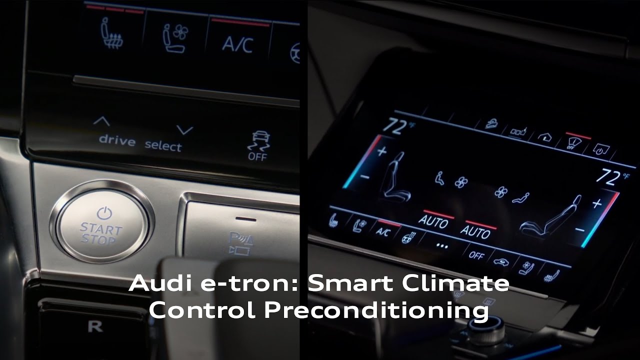 Audi Tech Tutorial | Climate Control Preconditioning for Audi e-tron - YouTube